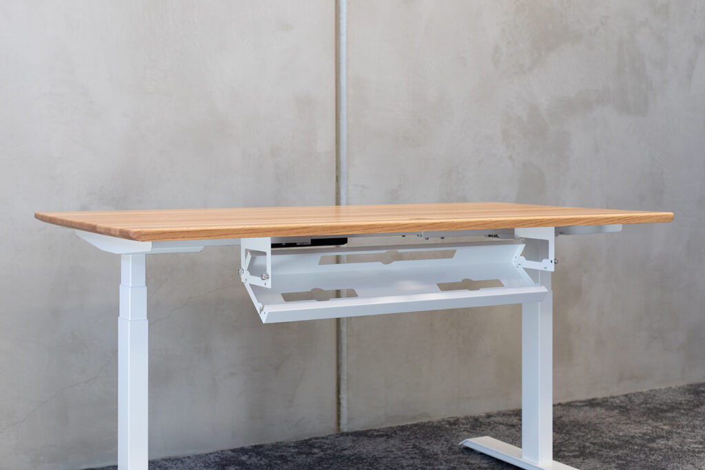 Stand Desk Essential Hardwood Walnut & Oak Standing Desk